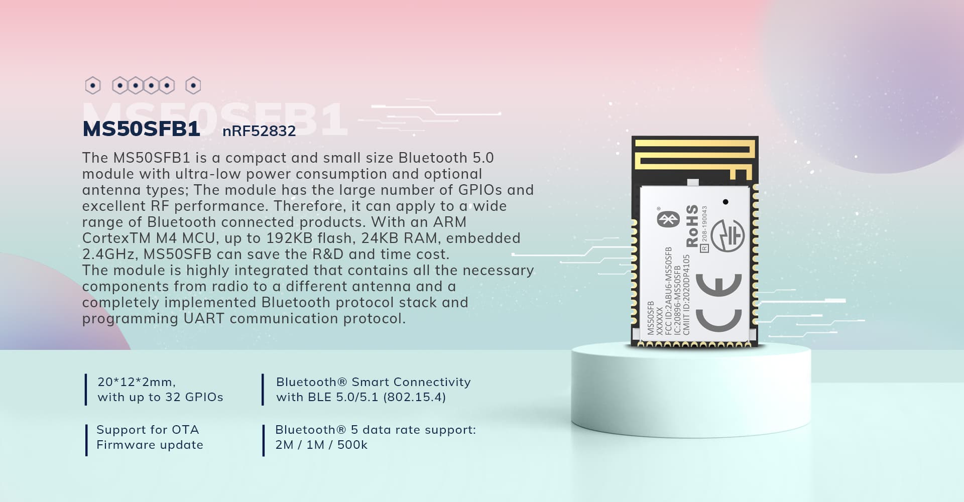 nRF52832-MS50SFB1 - MinewSemi Store