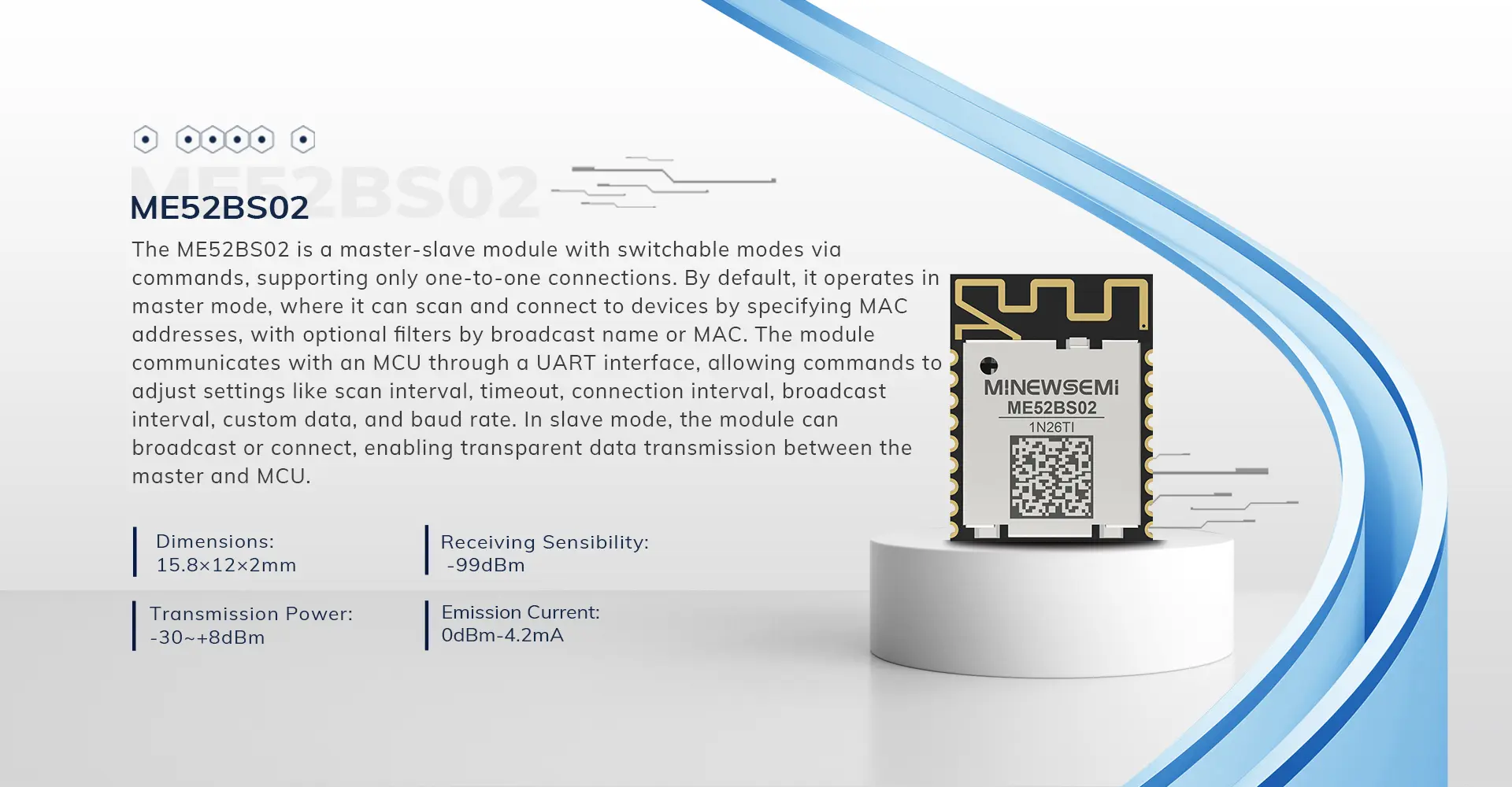 OM6626-ME52BS02 - MinewSemi Store